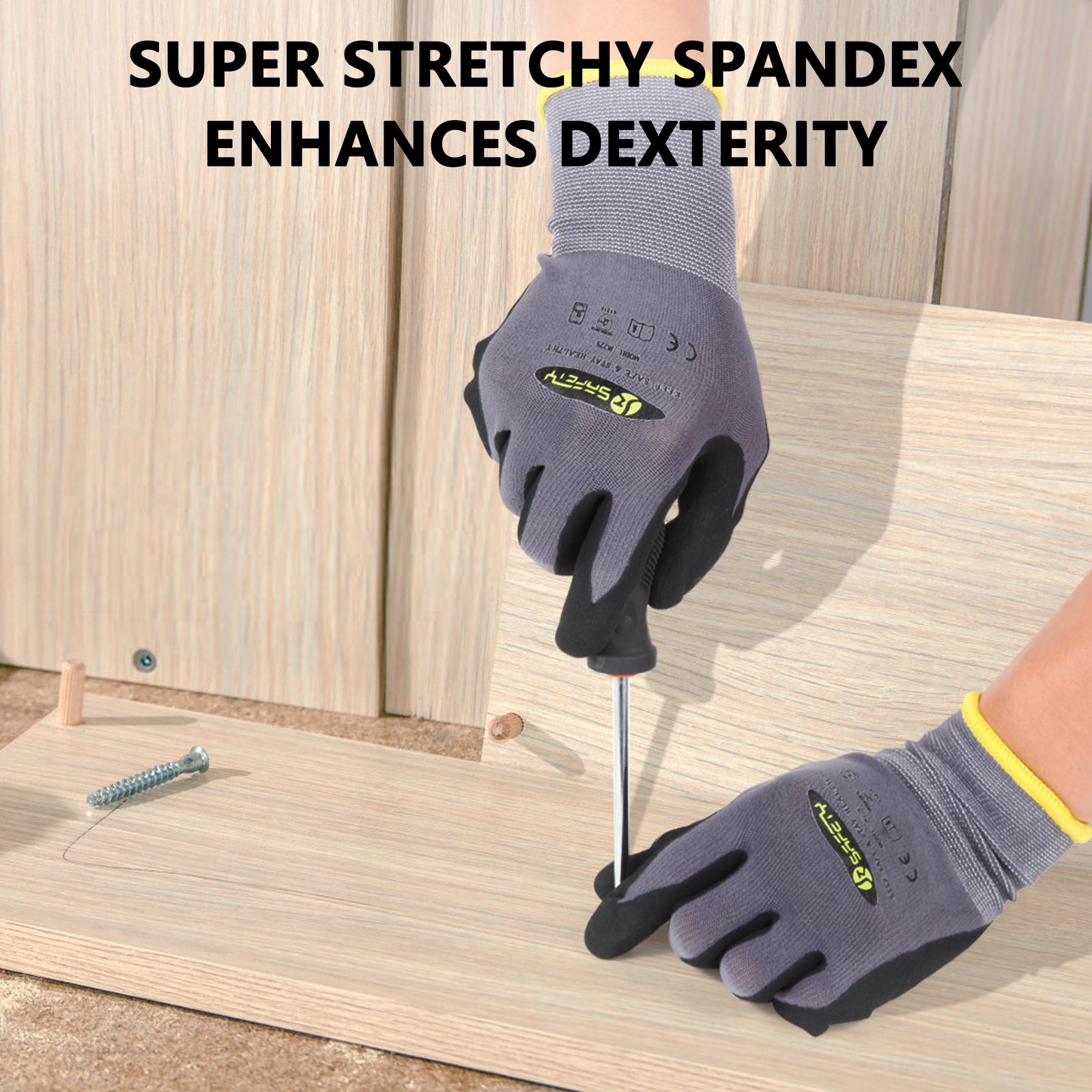 JKSafety Safety Utility Work Gloves (Multi-Pack)